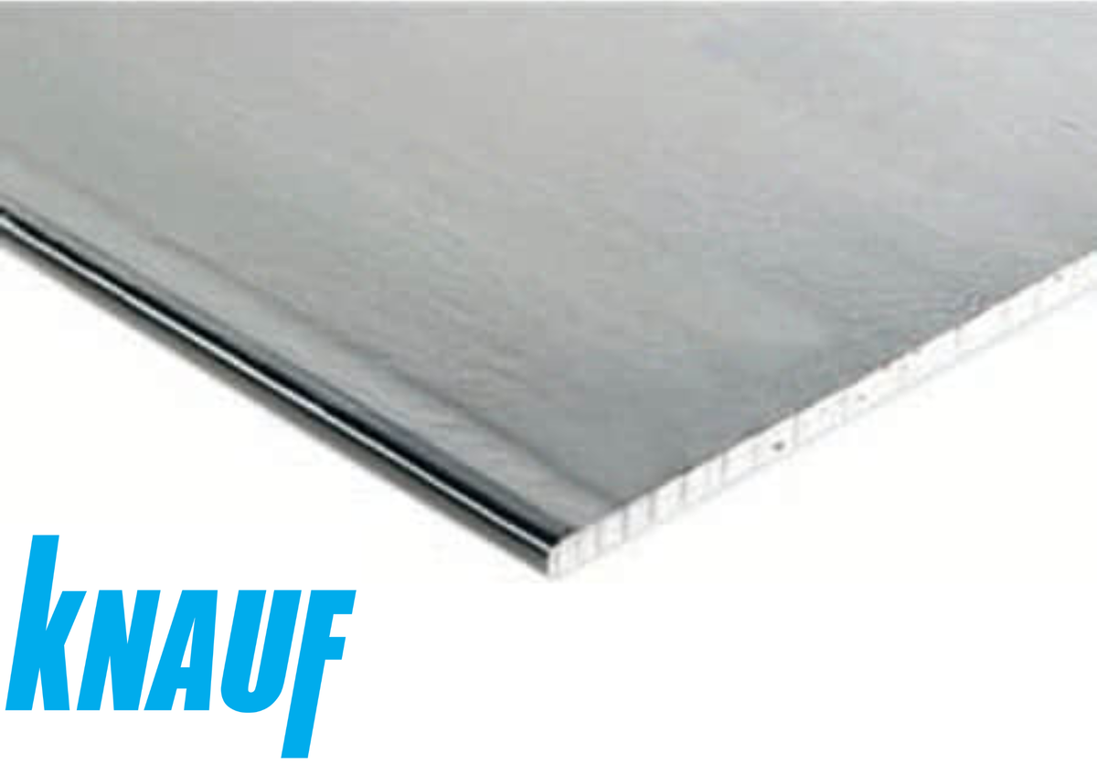 Knauf Vapour Panel Foil Backed Plasterboard - 2.4m x 1.2m x 12.5mm