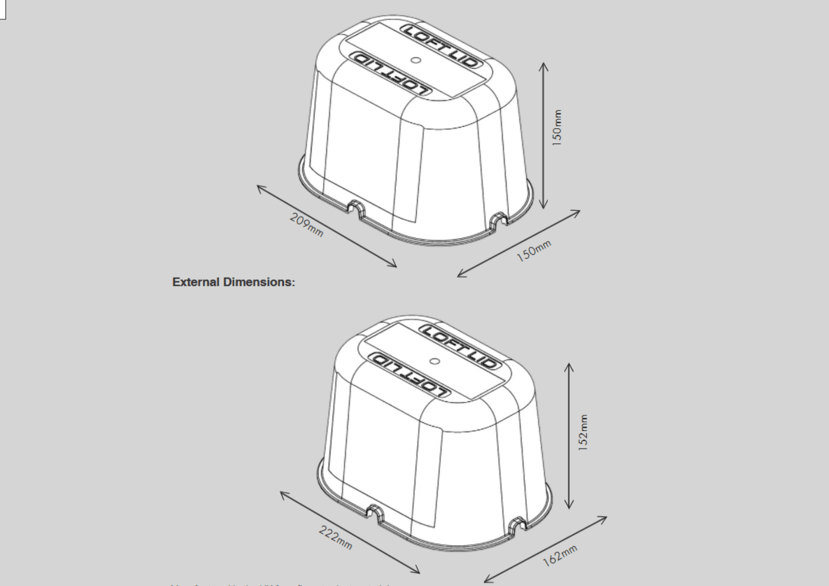 Loft Lid Downlight Protector Hood – Builders Merchant Direct